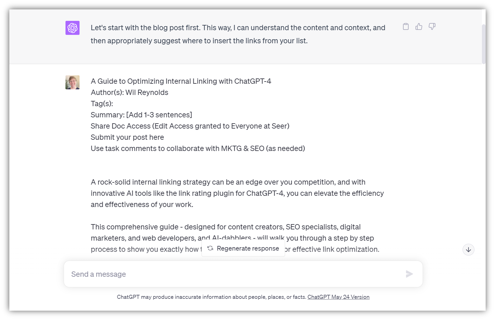 SEO Internal Linking with ChatGPT | Seer Interactive SEO Internal Linking with ChatGPT | Seer Interactive